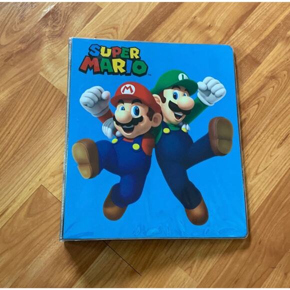 Nintendo | Toys | Collectable Super Mario 3 Ring Binder | Poshmark